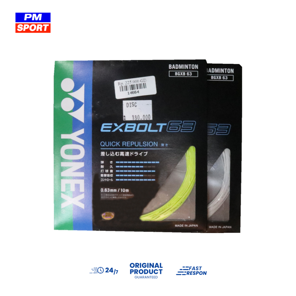 Yonex EXBOLT 63 JAPAN BADMINTON RACKET STRING | Shopee Malaysia