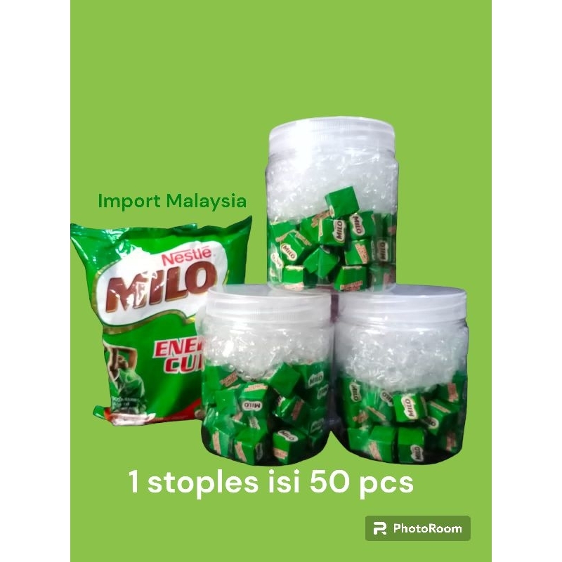 Milo Cube Retail 50 pcs Packaging in a Jar | Shopee Malaysia