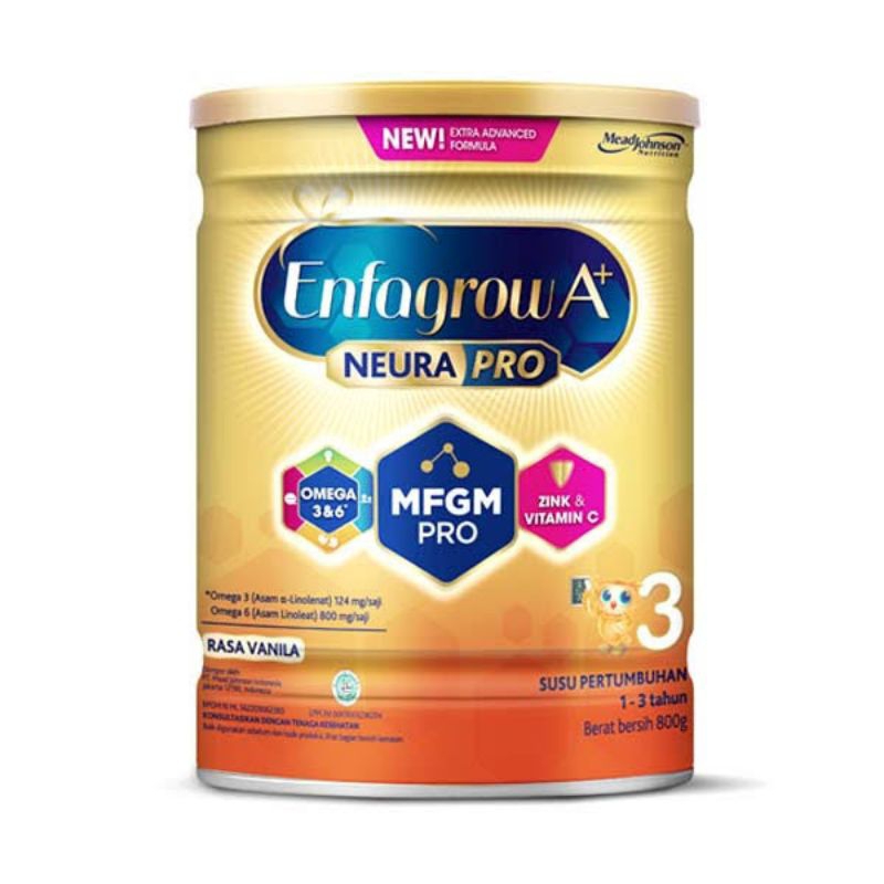 Enfagrow Neura Pro MFGM Pro A+ 3 | 4 800gr Vanilla | Honey | Shopee ...