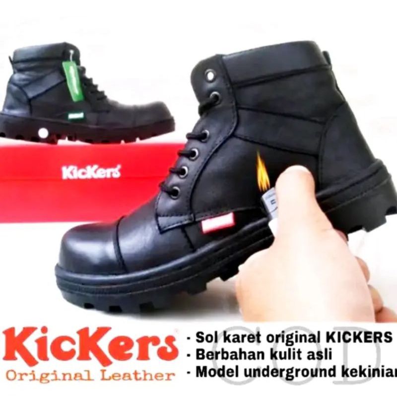 SAFETY SHOES SEMI BOOTS KICKERS MEN'S LEATHER BOOTS SAVETY BUT SEPTI ...