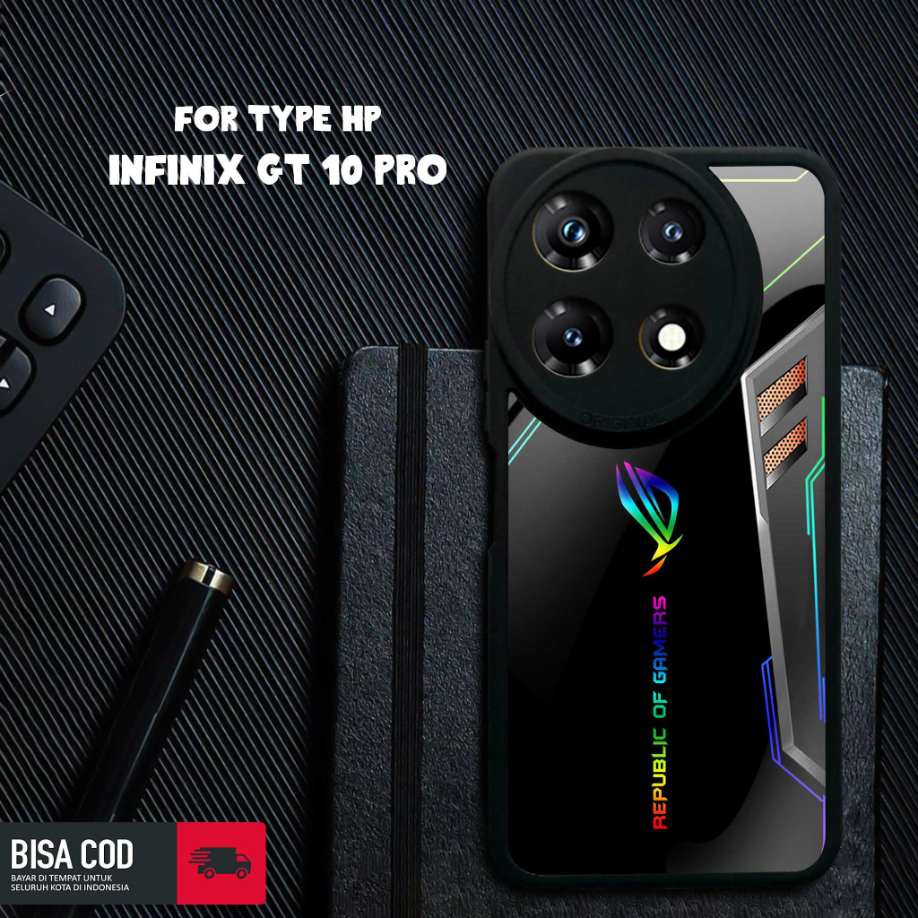 Case Infinix GT 10 Pro 2023 - ROG Motif - Softcase Hp Infinix Smart GT ...
