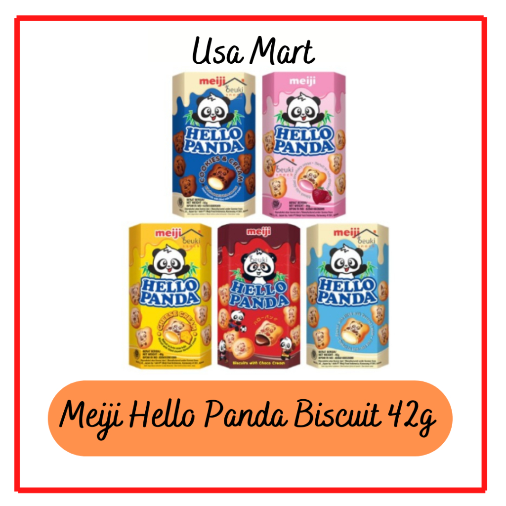 Meiji Hello Panda Biscuit 42g | Shopee Malaysia