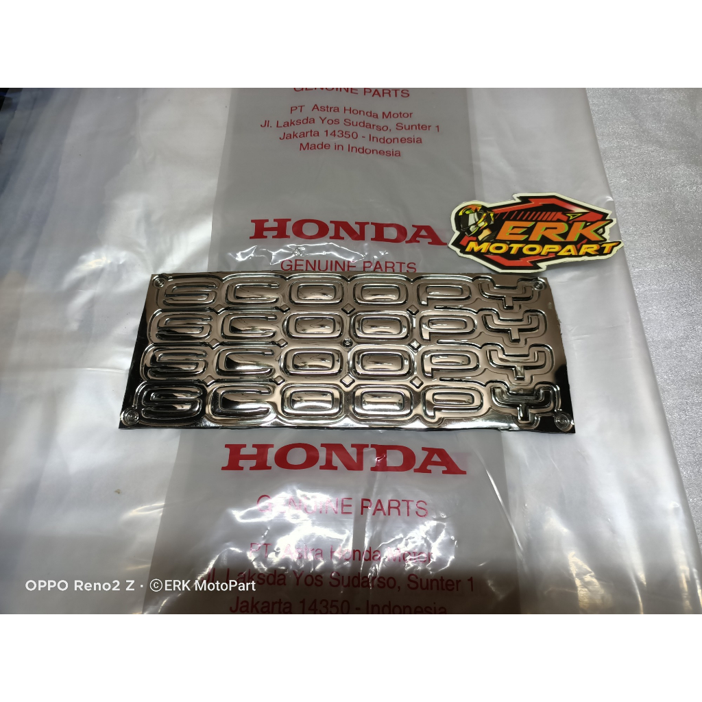 Scoopy k2f embossed logo emblem, original 2021-2022 honda scoopy logo ...