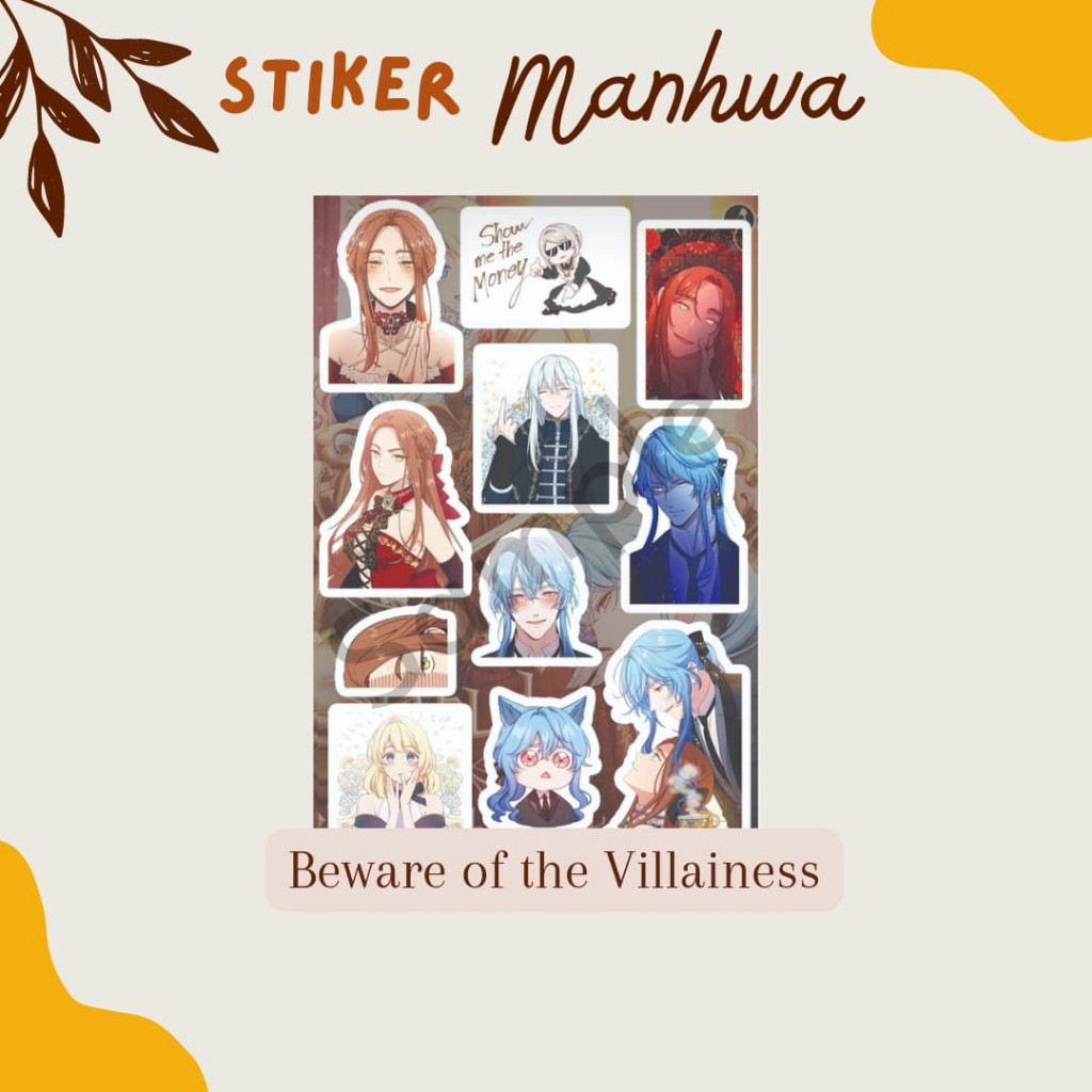 Sticker Manhwa A6 Waterproof Beware of the Villainess Melisa Podbright ...