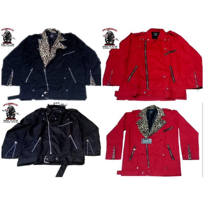 MERAH HITAM Punk/puk STREET STYLE JACKET, RAMONES/Werpack JACKET Daubel ...