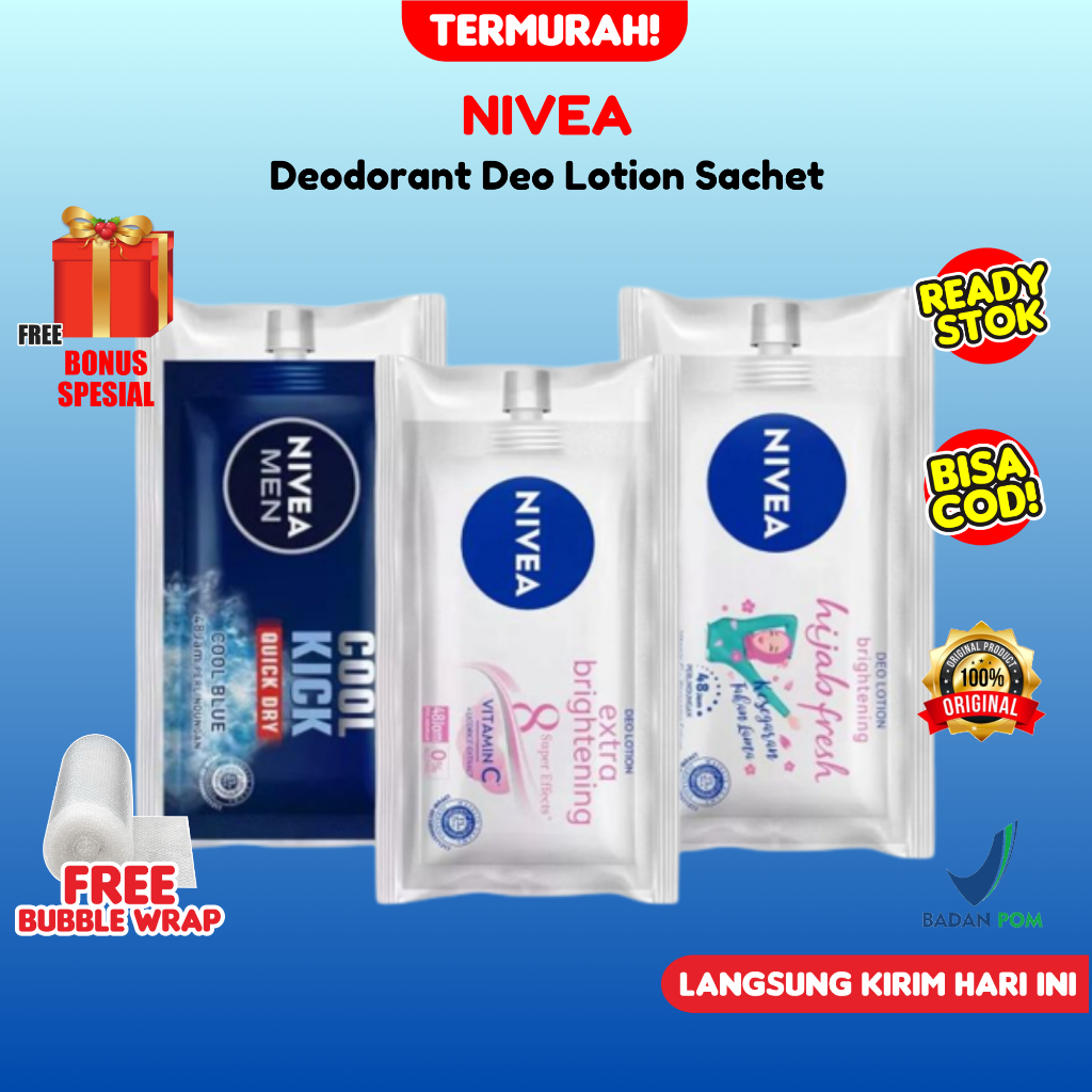 Nivea Deodorant Deo Lotion Sachet 9ml | Fresh Hijab | Men Ice Cool ...