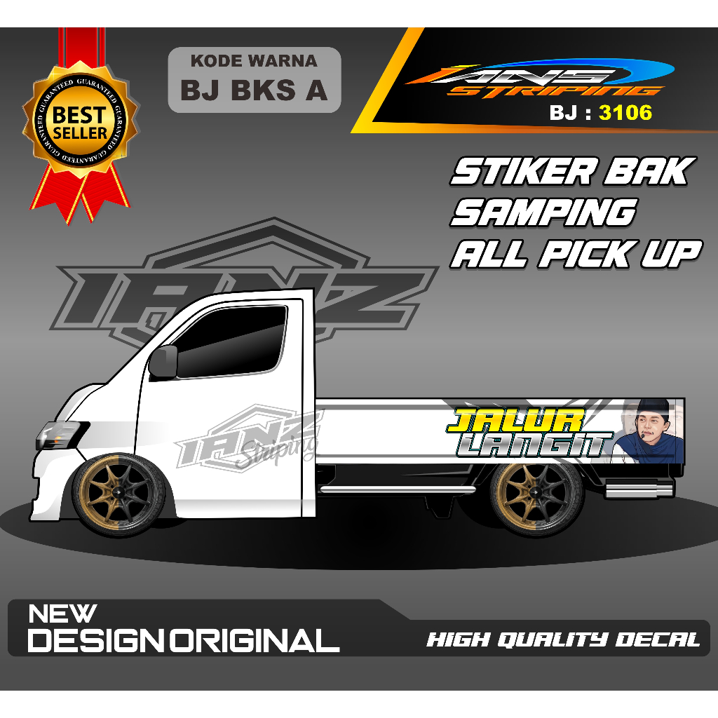 Bj 3106 DECAL STICKER Side Tub PICKUP GRANDMAX L300 CARRY- Skyline ...