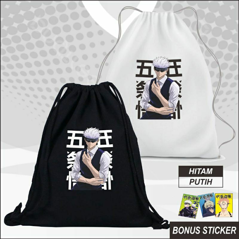 Gojo Satoru Jujutsu Kaisen Japanese Manga V5. Anime Carrying Drawstring ...