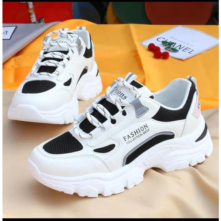 FCB Women's Shoes / Wanwoo Women's White Sneakers | Shopee Malaysia