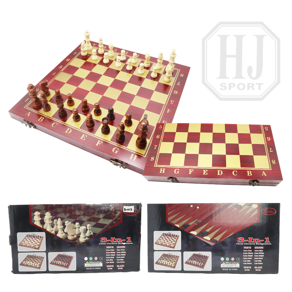 KAYU Premium Wooden Sulida Chess Board with Plain Motif (S/M/L ...