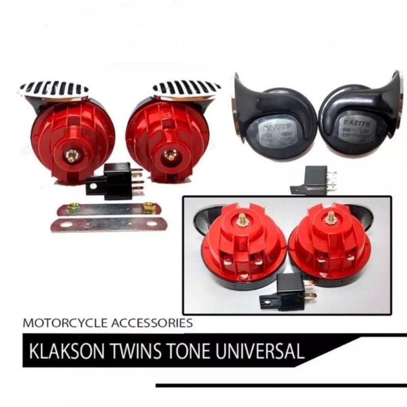 Okd Kazito Double Conch Horn Plus Riley Motorcycle And Car Horn Loud ...