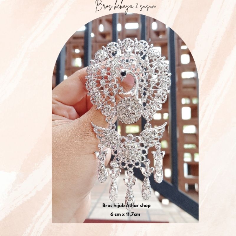 Large Kebaya Brooch Stacking 2 New Peacock Animal Brooch Stacked 2 ...