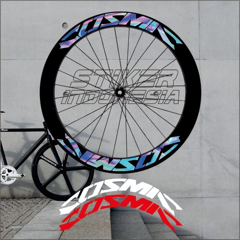 700c bicycle rim stickers COZMIC 700c COZMIC fixie roadbike rims ...