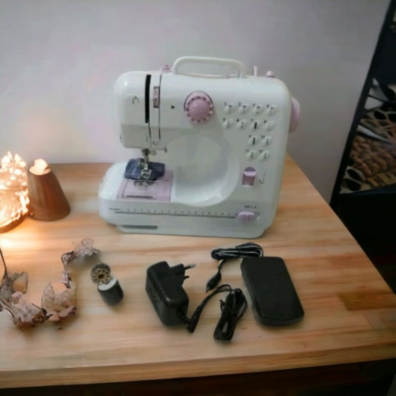 MESIN Sewing Machine 505A portable clothing sewing machine | Shopee ...