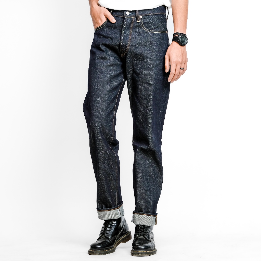 Bespoke Project - Raw Denim Luther Jeans | Shopee Malaysia