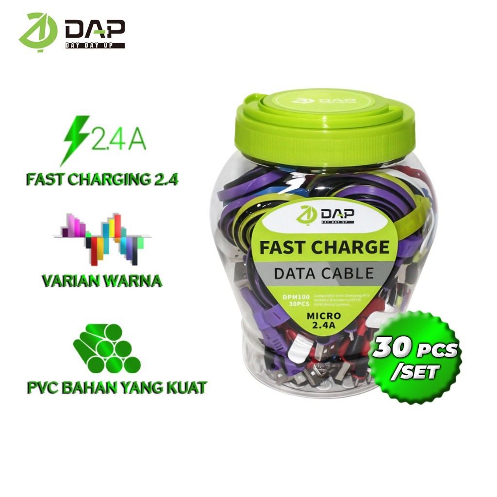 Package Contents 30 Micro USB Data Cable 100cm Fast Charging DPM100 ...