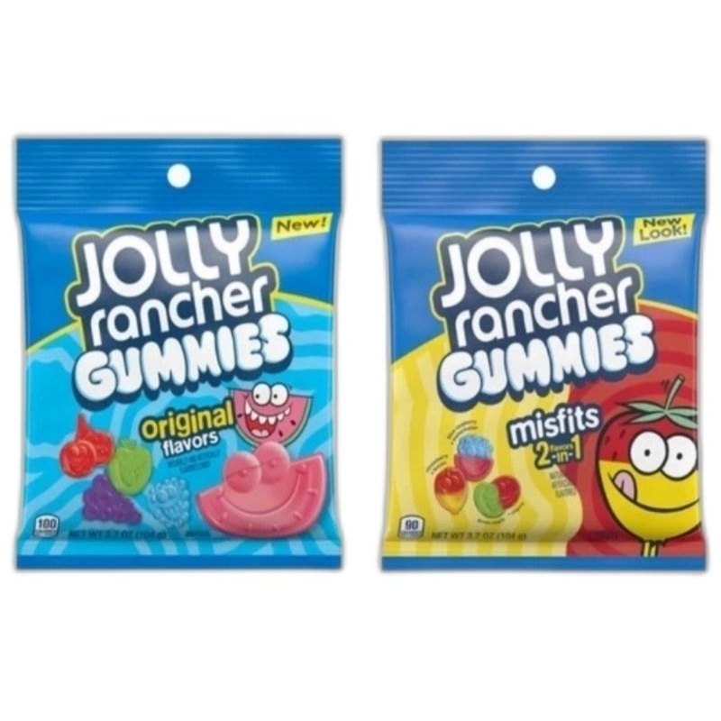 Jolly Rancher Gummies Sour Lemonade 2in1 Mifits Original USA Candies ...