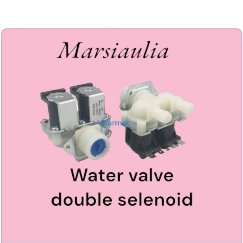 Double selenoid water inlet valve 2 holes double inlet | Shopee Malaysia