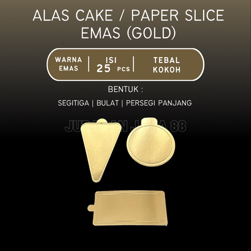 (25 Pcs) [GOLD] Tiramisu Cake Tart Gold Base | Gold Cake Mat ...