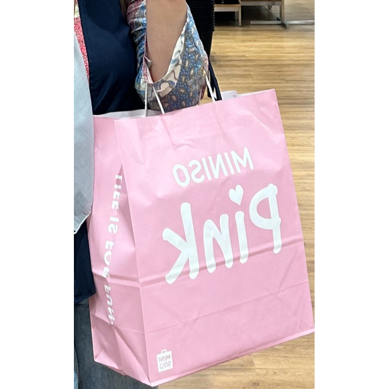 Miniso PINK MINISO BARBIE PAPERBAG | Shopee Malaysia