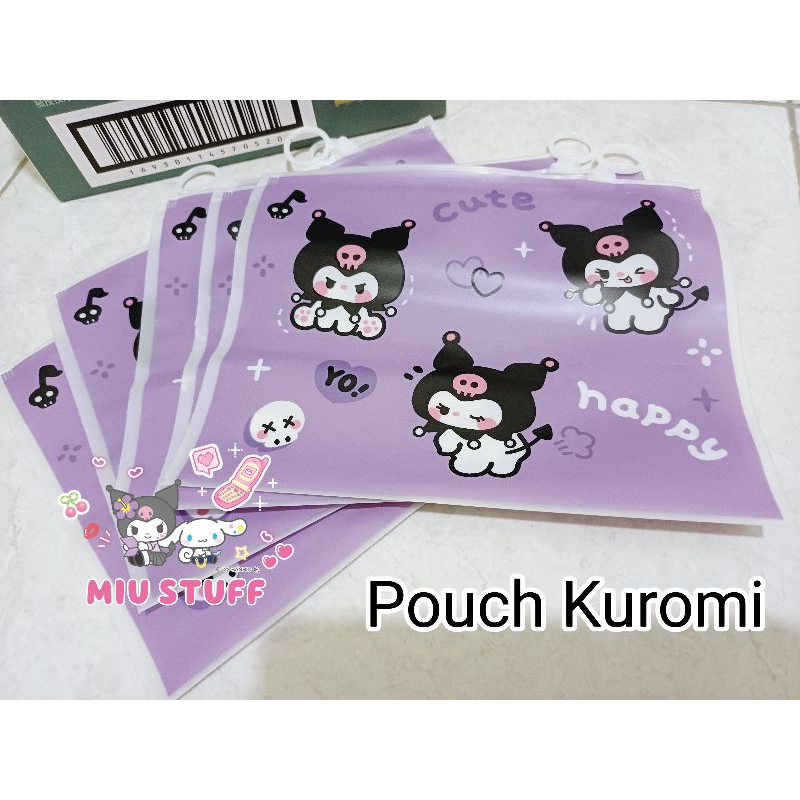 Pouch Ziplock Zip Lock A5 Container For Kuromi Drawing Pencil Holder ...