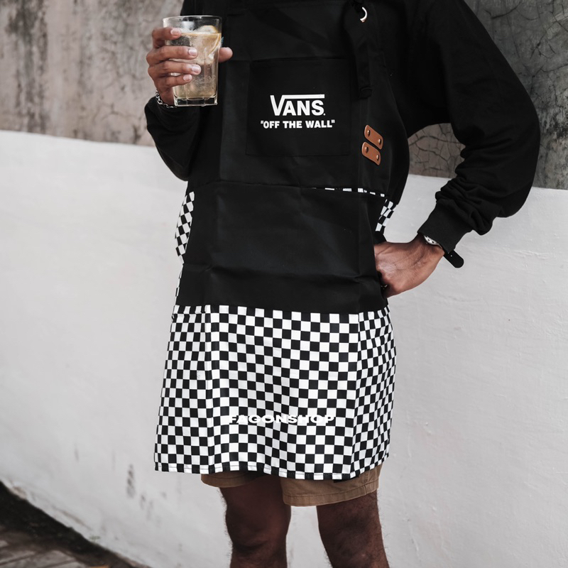 Apron V4NS CHECKERBOARD LIMITED EDITION ORIGINAL 100% | Shopee Malaysia