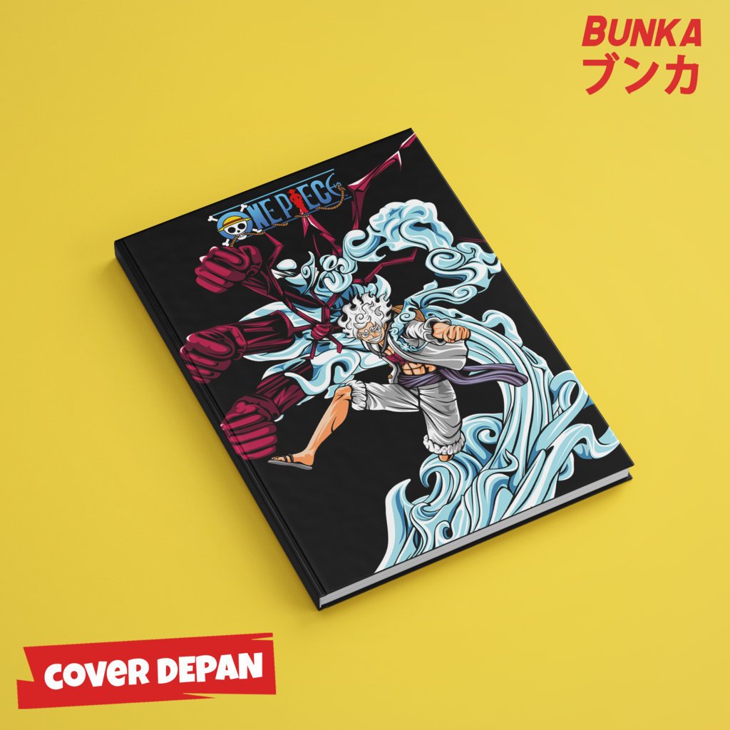 Note book Aesthetic Anime One Piece Monkey d Luffy Gear 5 Design ...