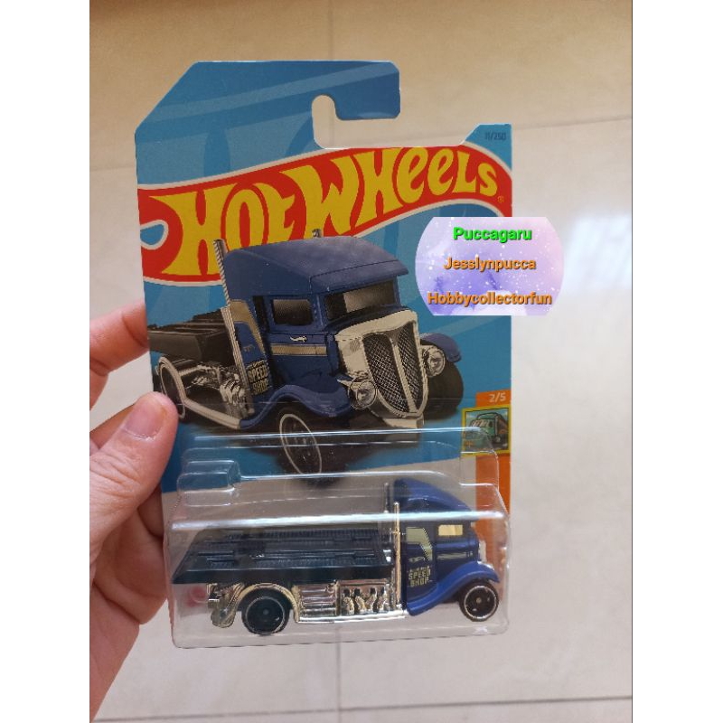 Hot WHEELS FAST BED HAULER BLUE BLUE HW HAULERS DIECAST CAR TRUCK ...