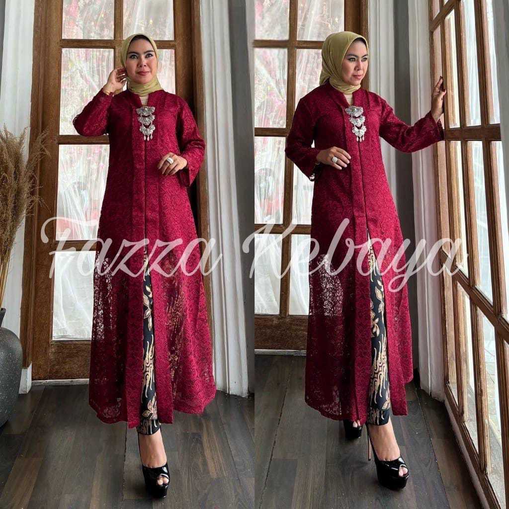 NEW MODEL LONG BROCADE TUNIC FLOY MODEL BY FAZZA/MODERN KEBAYA SPECIAL ...
