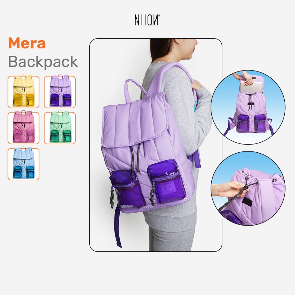 Niion Mera Laptop Backpack / 15 inch Laptop Backpack for Women and Men ...