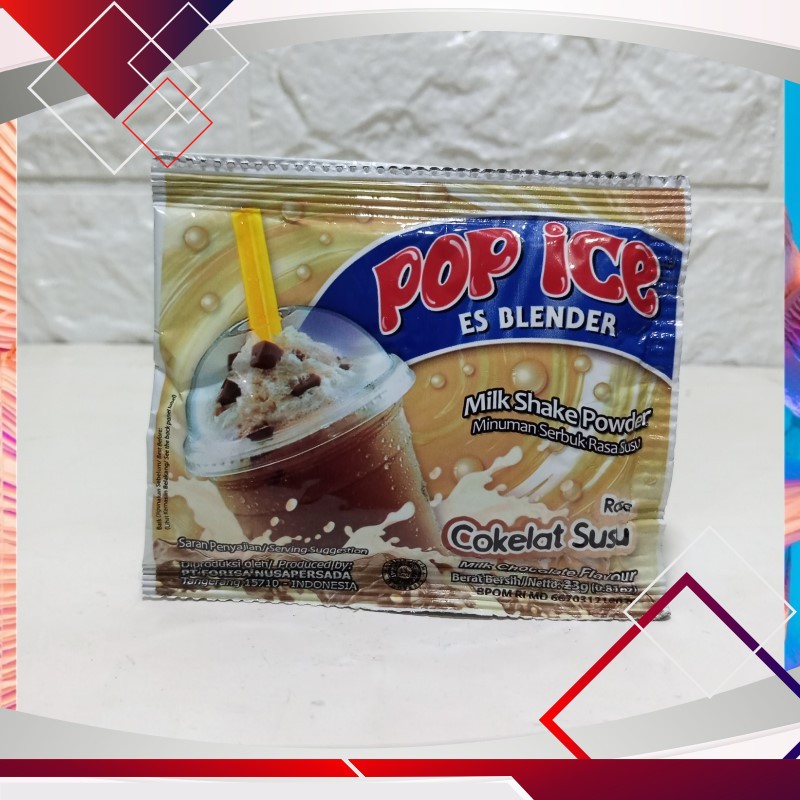 Pop Ice Ice Blender Milk Chocolate Flavor 23gr. | Shopee Malaysia