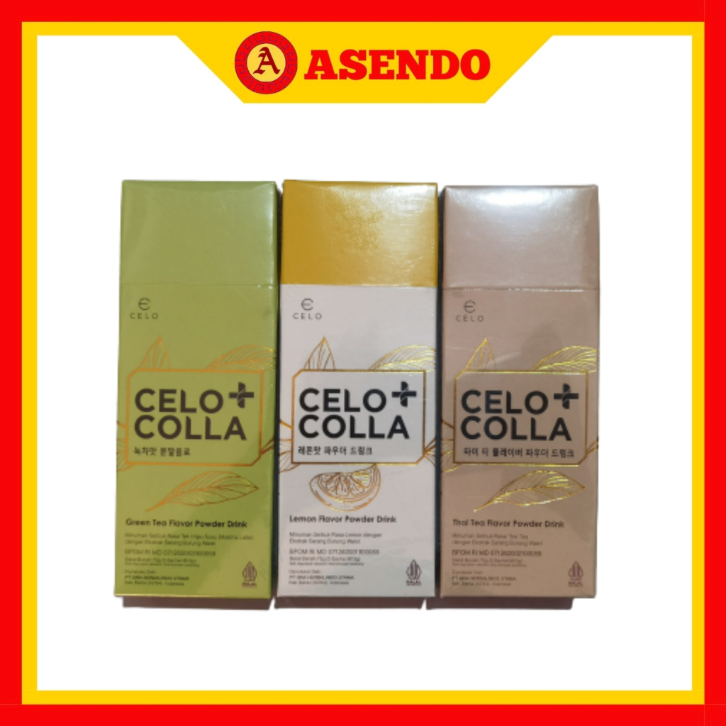 CELO COLLA+ LEMON MATCHA LATTE THAI TEA COLLAGEN FLAVOR BEAUTY ...