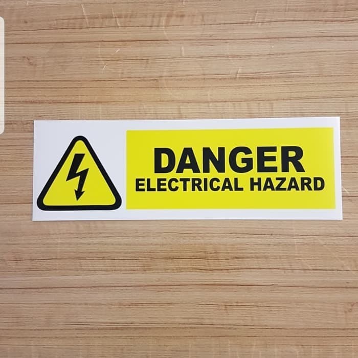 Danger Electrical Hazard STICKER Sign | Shopee Malaysia