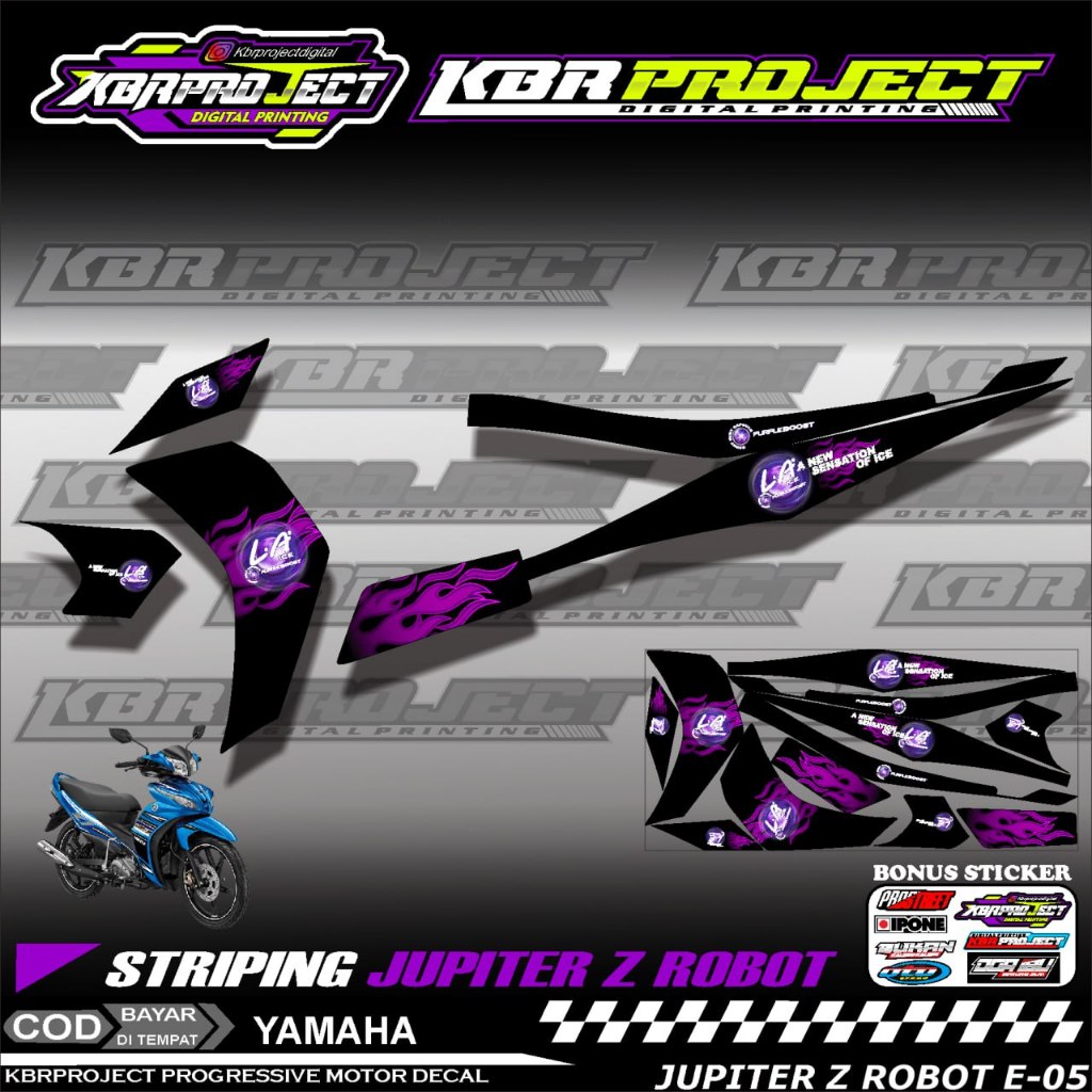 Jupiter Z ROBOT 2003 Sticker STRIPING PREMIUM Motorcycle PREMIUM Cool ...
