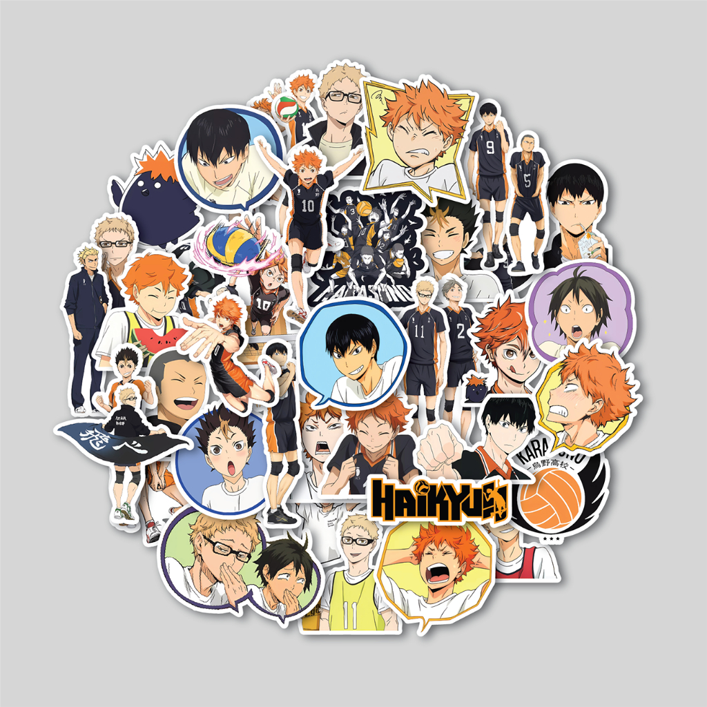 Haikyuu STICKER PACK | Tumbler STICKER | Helmet Suitcase LAPTOP Sticker ...