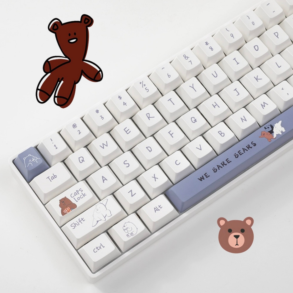 Zifriend Three Little Bears 134 Key Cherry Profile PBT Keycaps Set ...