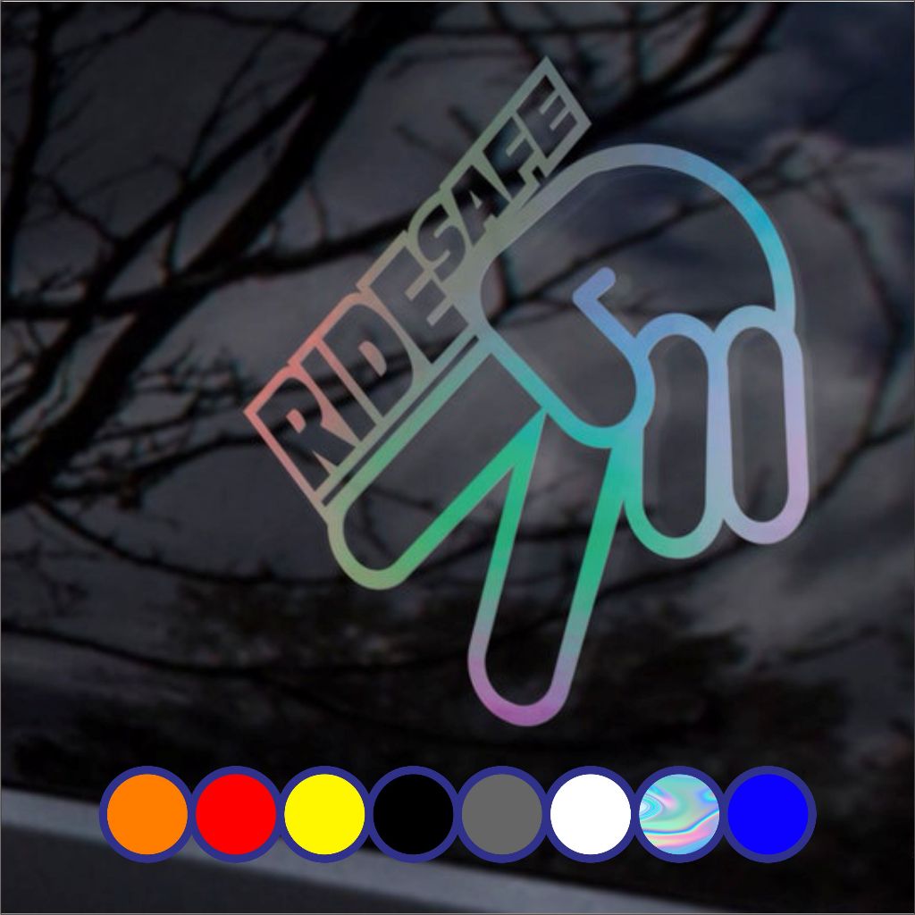 Peace RIDE SAFE STICKER Cool Motorcycle STICKER Car STICKER | Shopee ...