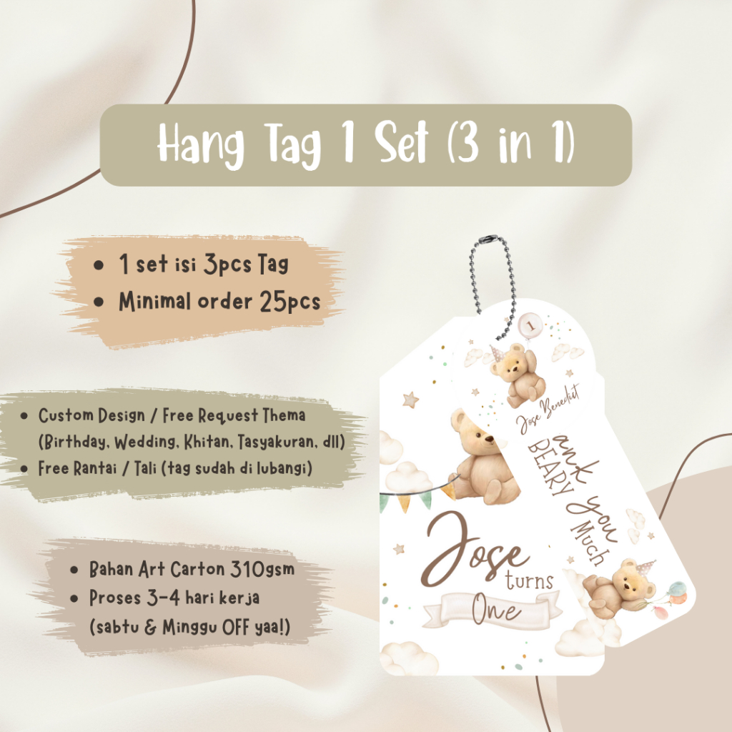 Children's Birthday Hang Tags Children's Birthday Tags Children's ...