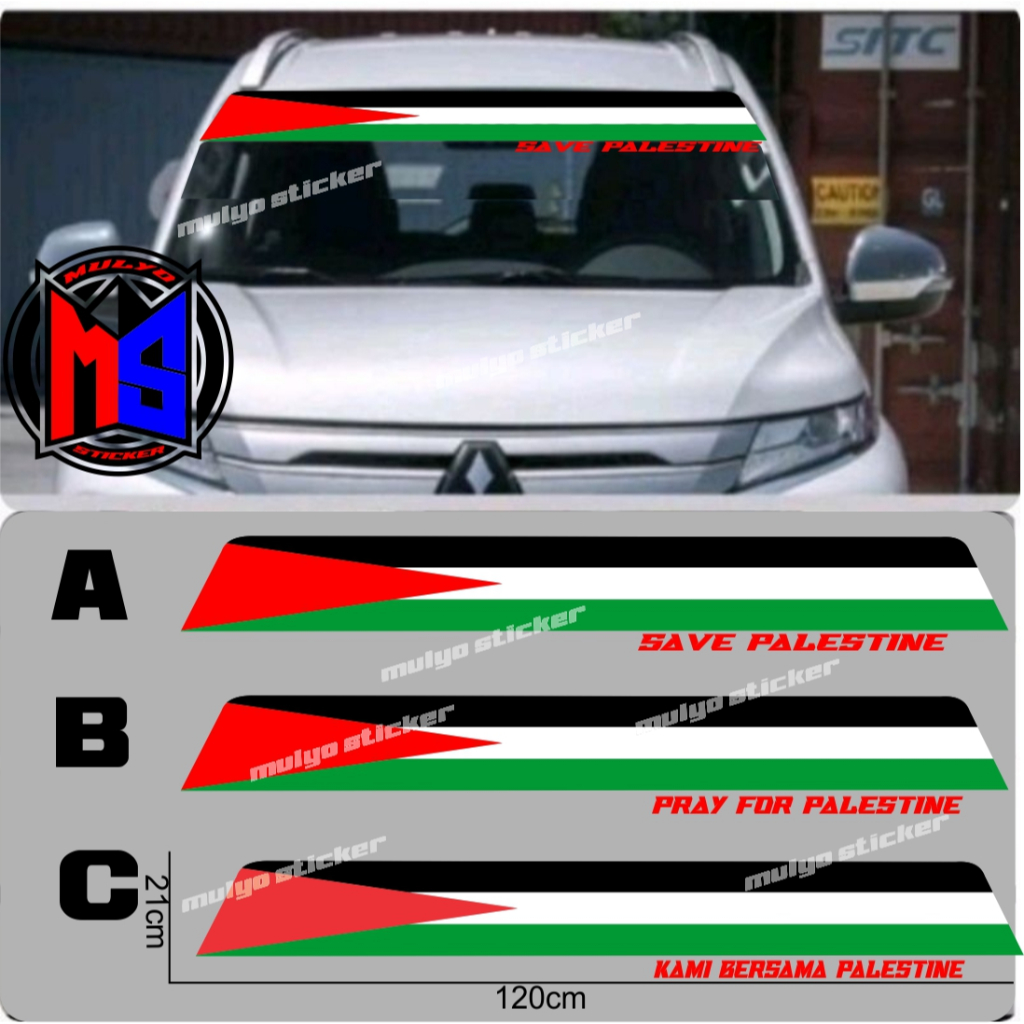 Palestine Flag Car Windshield sticker cutt9ing Latest Car Windshield ...
