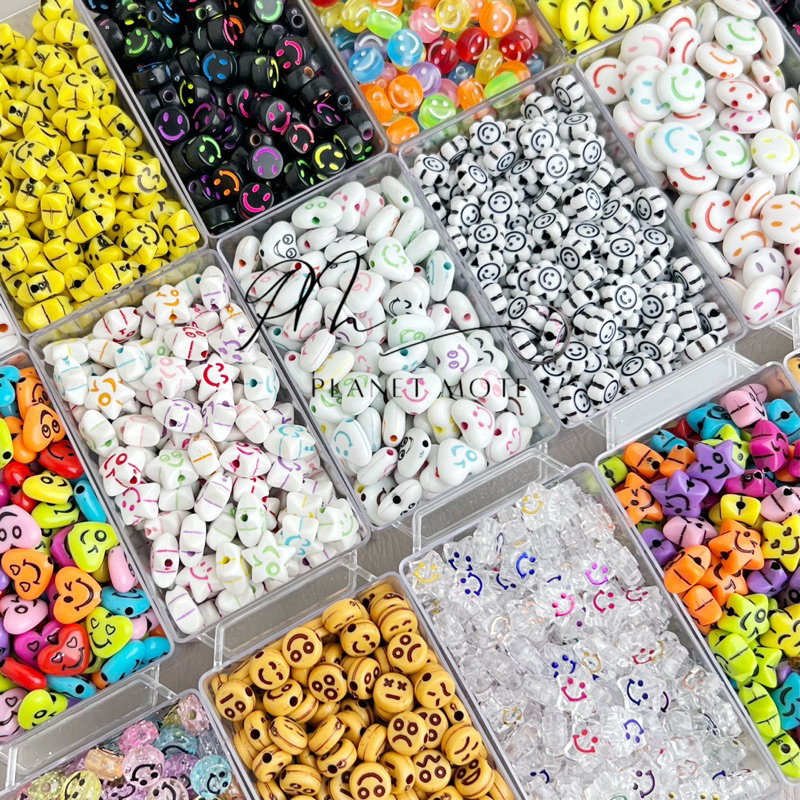 Smile Emoji Mote Smile Beads Me Antem Material (15gr) | Shopee Malaysia
