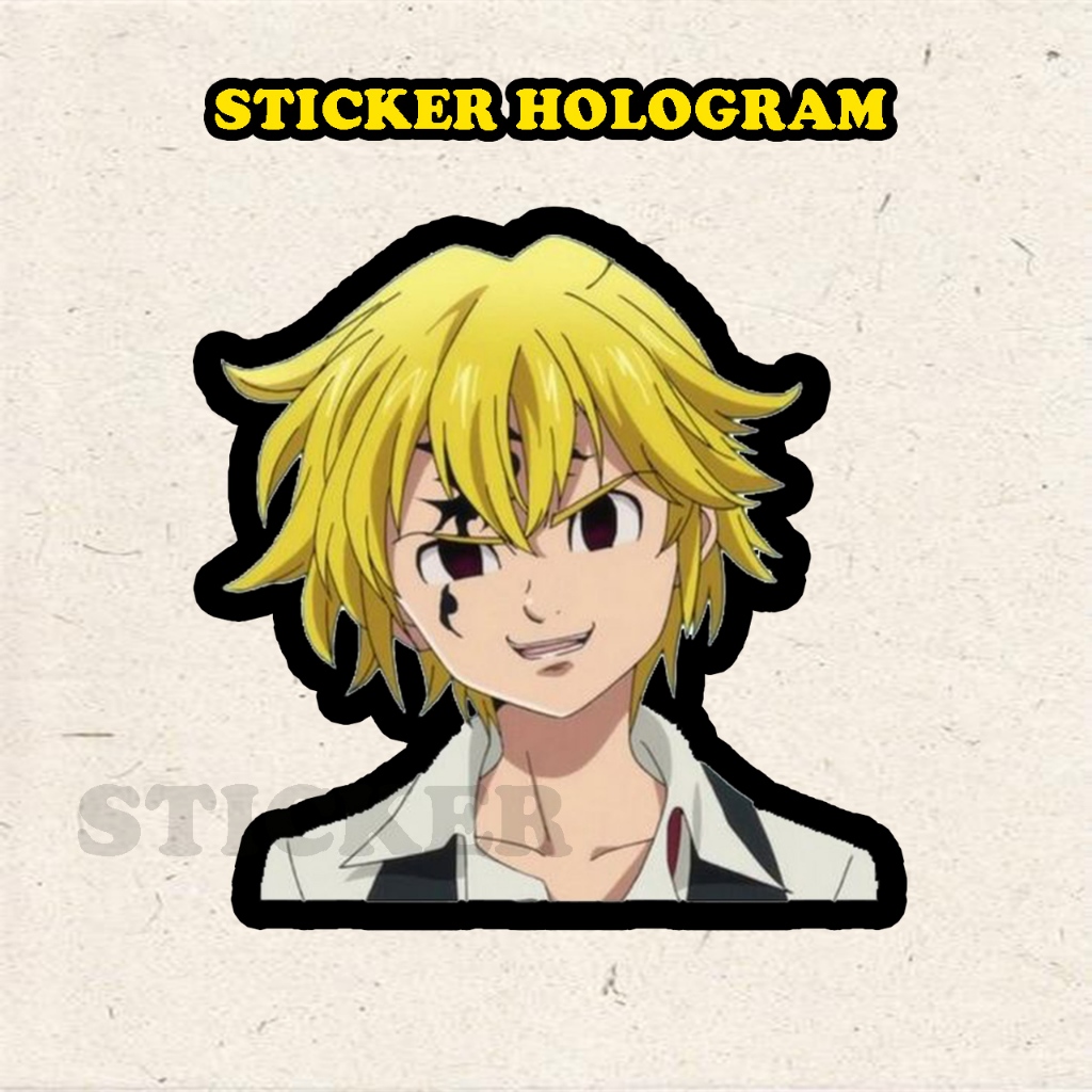 Meliodas nanatsu Hologram sticker no taizai sticker case hp & laptop ...