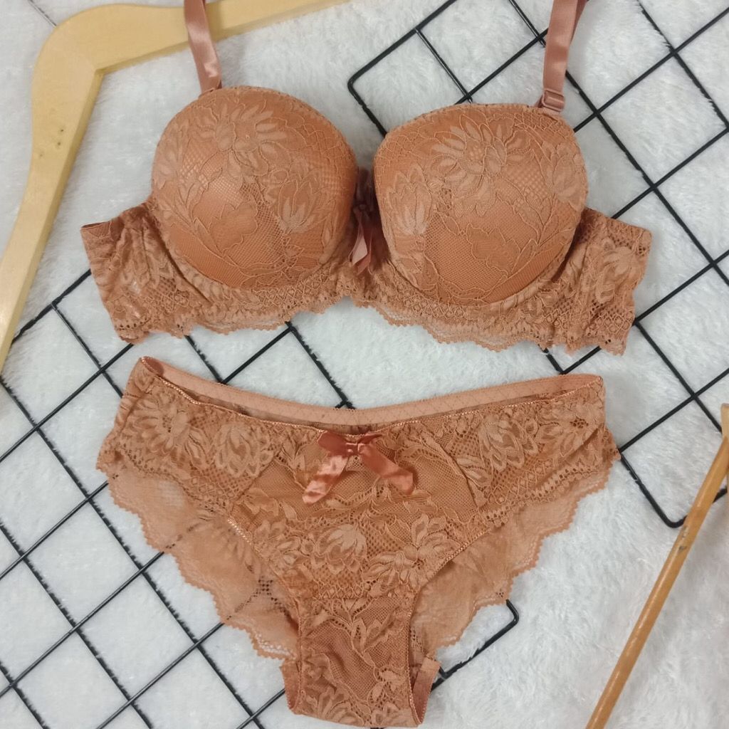 BRA SET bh + cd BRA women's panties suit imported quality lace RC03 36 ...