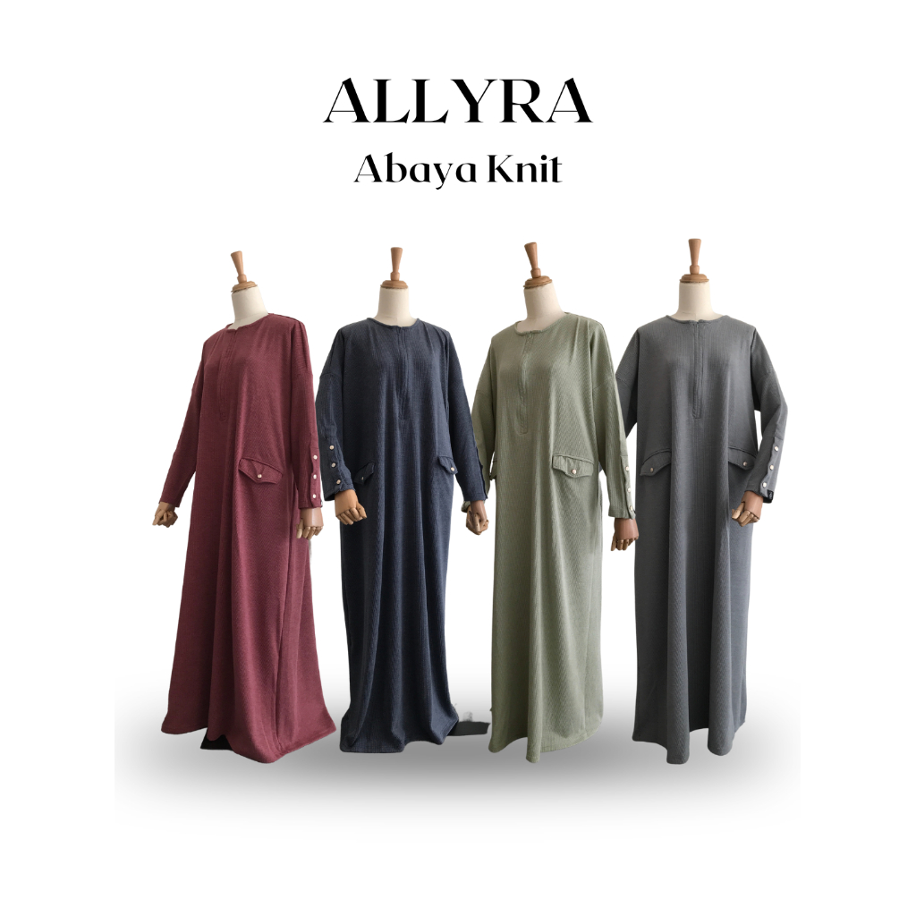 ALLYRA ABAYA KNIT BY ZURI LABEL | Shopee Malaysia