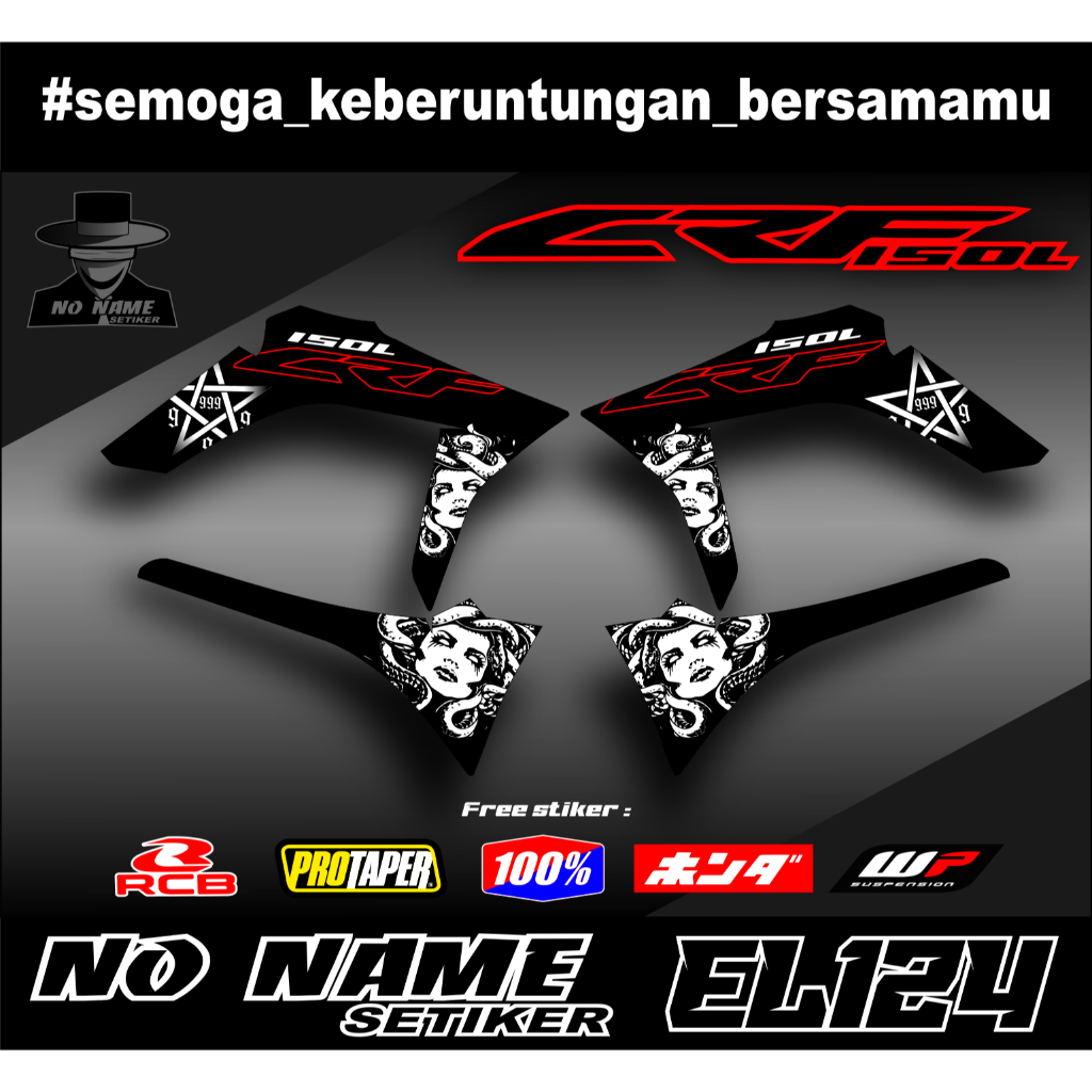Minimalist CRF 150 L- (el124) DECAL Sticker - CRF 150 L Trail Supermoto ...