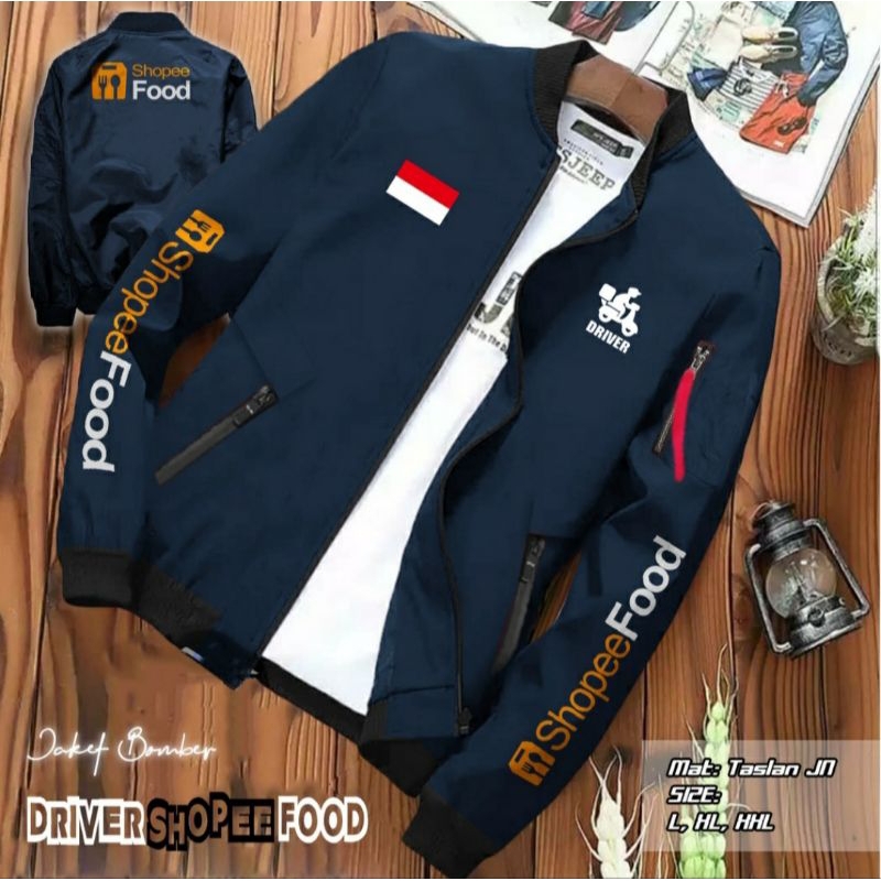 Shopeefood BOMBER / BOMBER JACKET / SHOPEEFOOD JACKET / SHOPEEFOOD ...