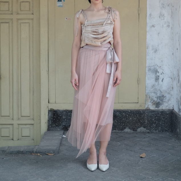 Jaleela - KENANGA SKIRT - (WOLTED SKIRT / WRAP SKIRT / SATIN/TOLLE ...