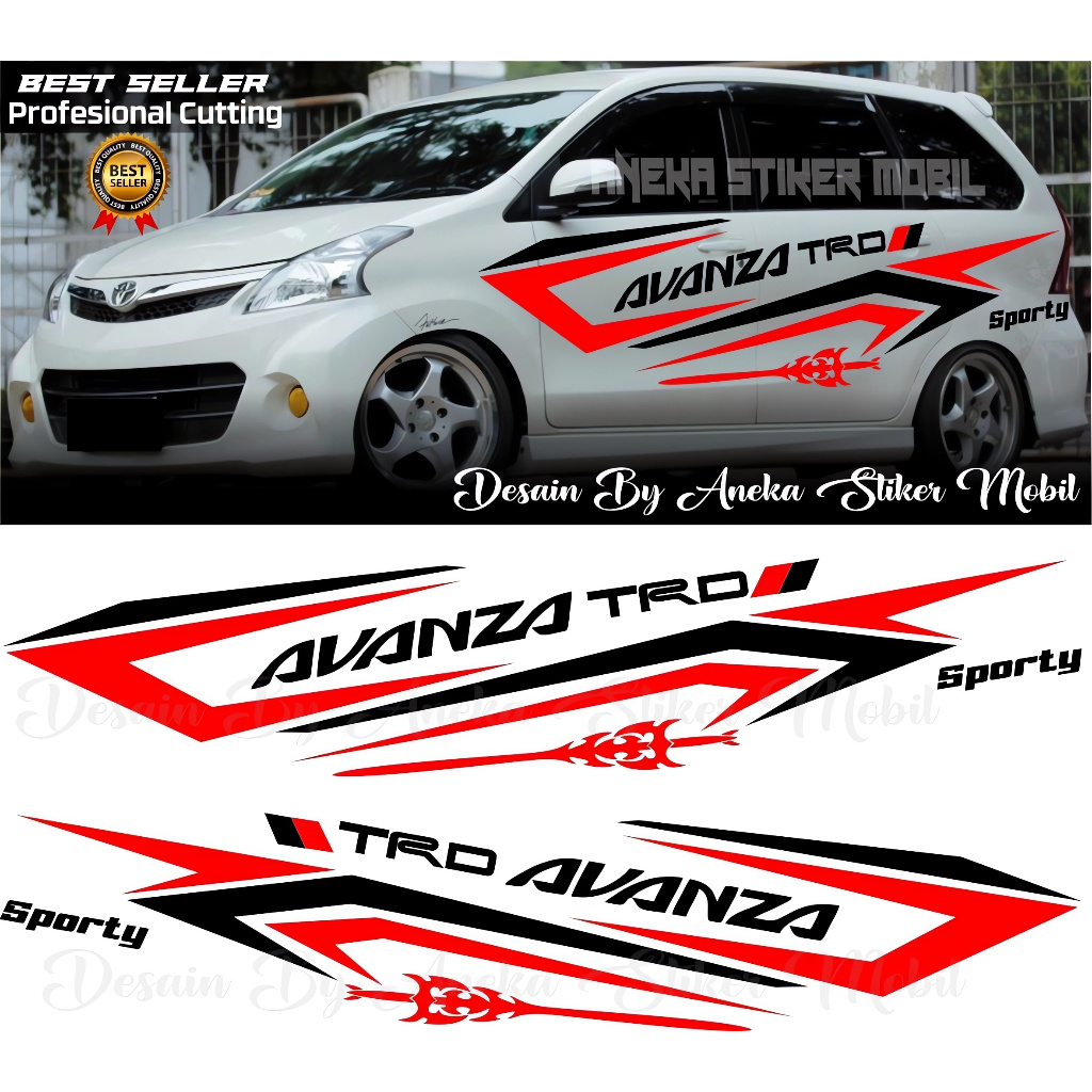 Avanza Car Sticker Avanza Sticker Toyota Avanza Tribal Simple Model ...