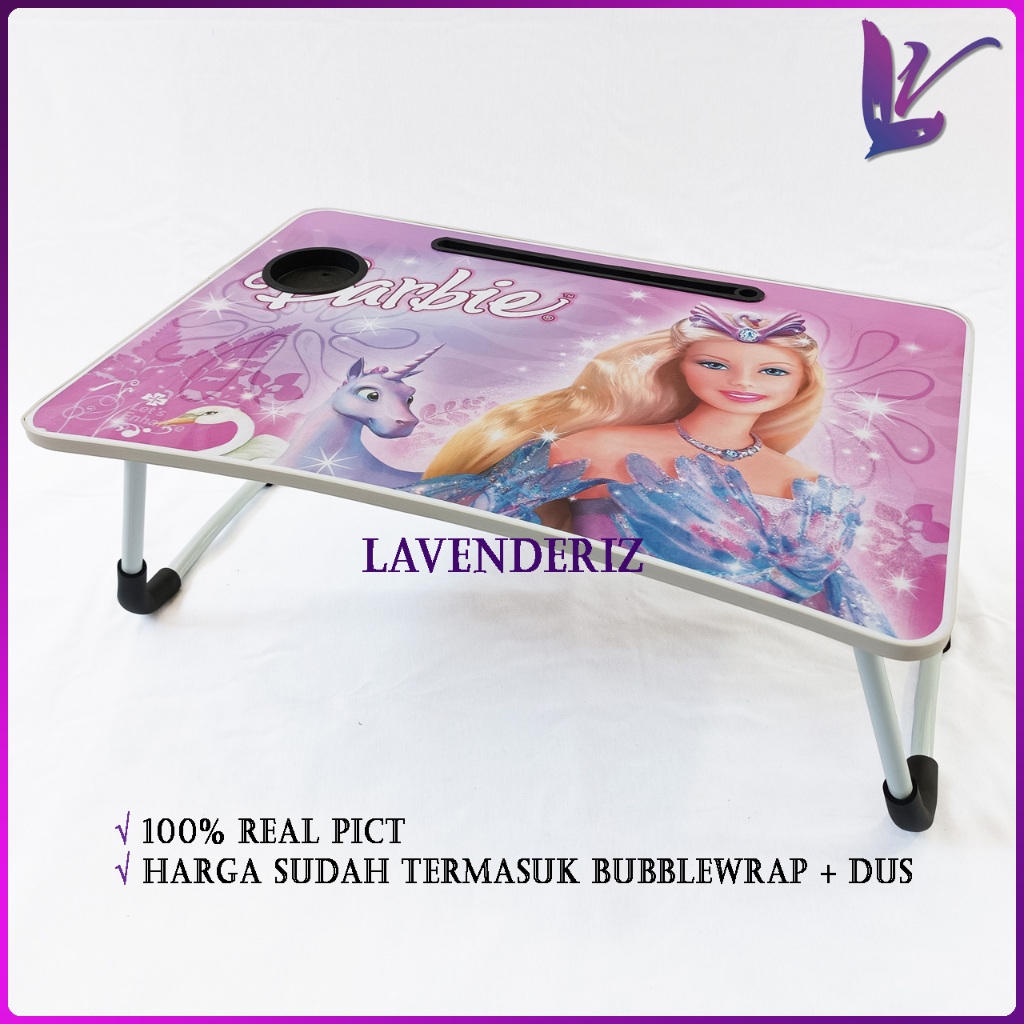Lavenderiz children's study table with BARBIE girl motif, folding table ...