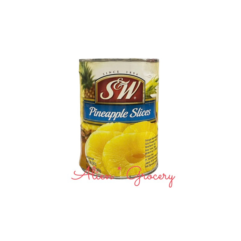 S&w SW Pineapple Slice Canned Pineapple 567gr | Shopee Malaysia