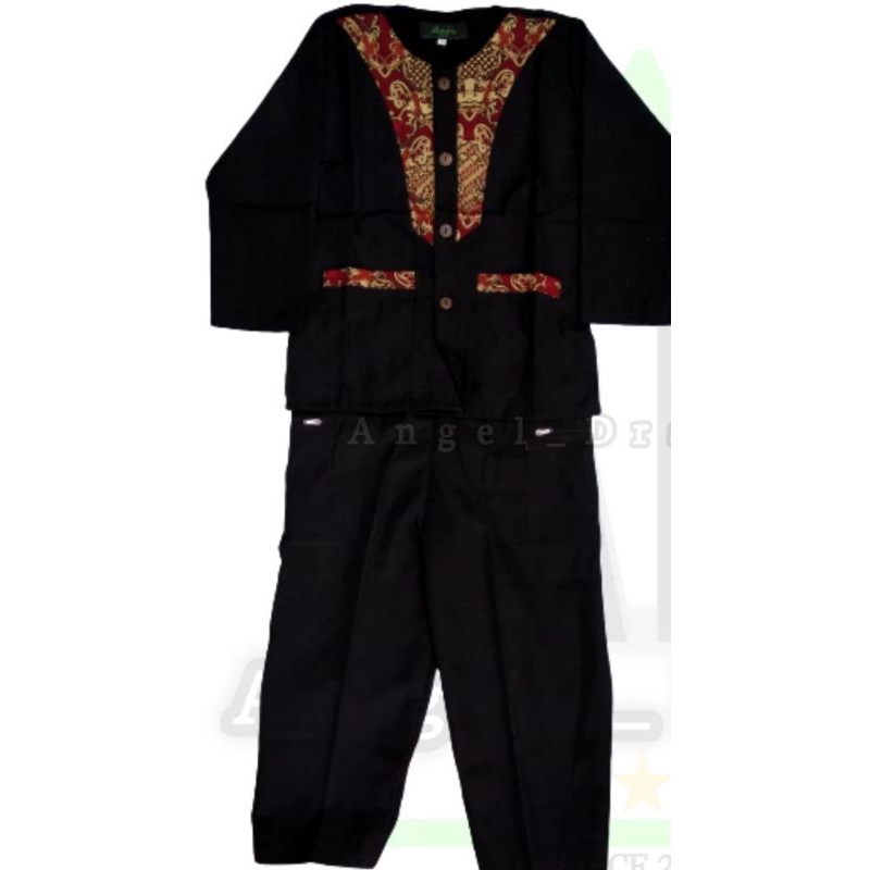 HITAM Black pangsi uniform for elementary school children/traditional ...